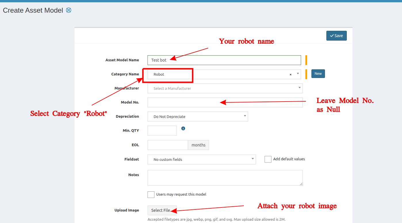 Edit robot - VISSET documentation