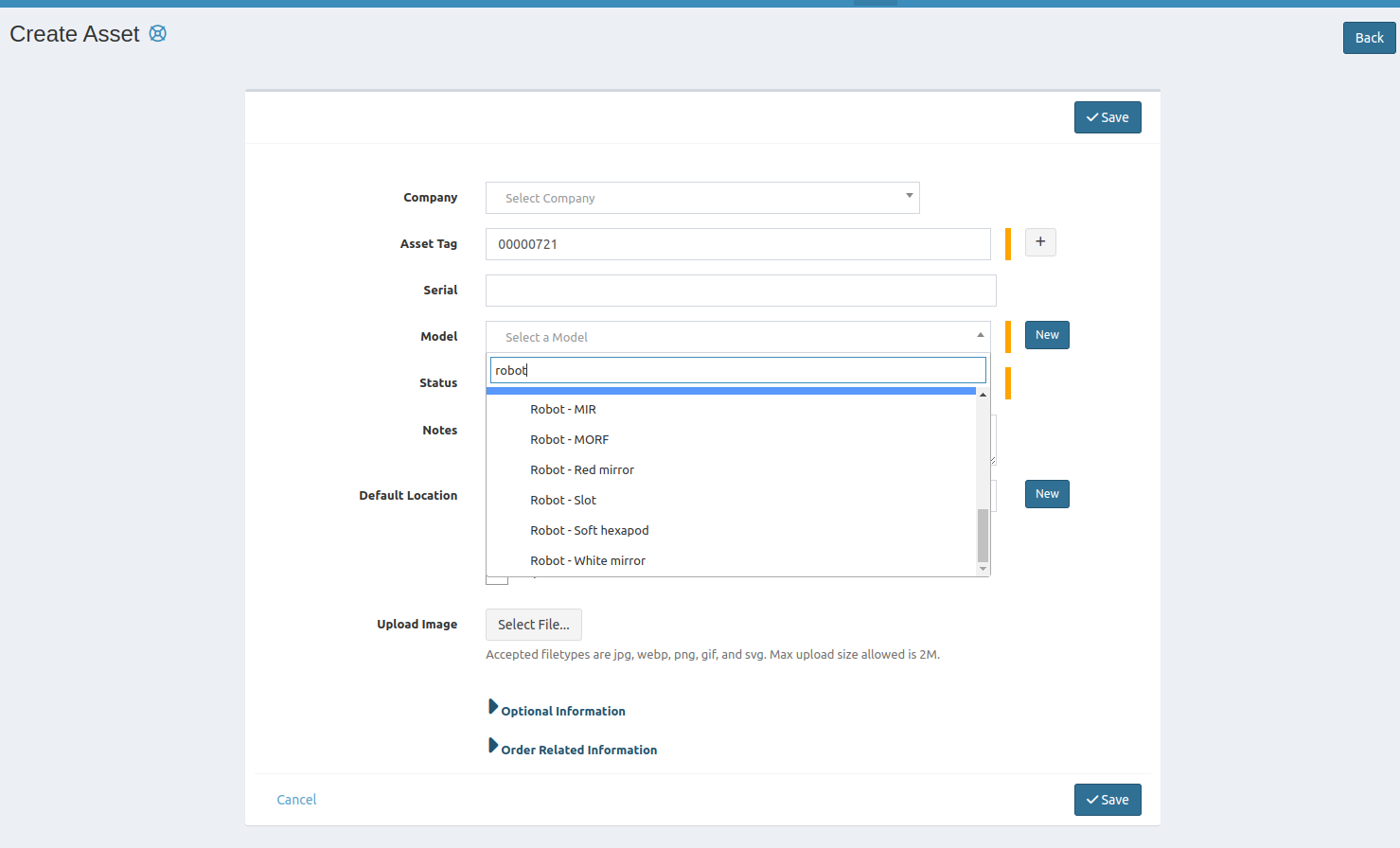Edit robot - VISSET documentation